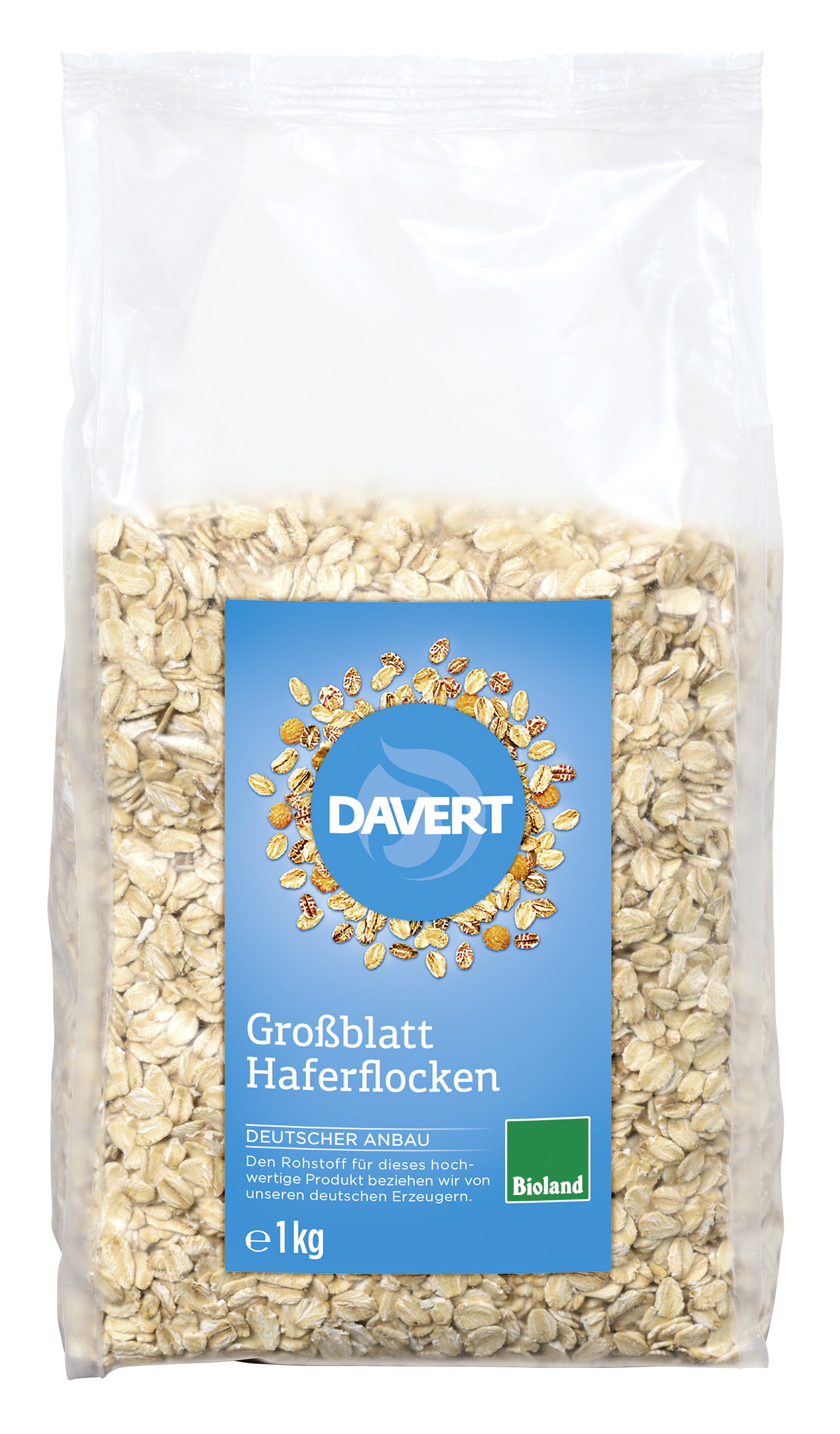 Großblatt Haferflocken Bioland 1kg | Midsona