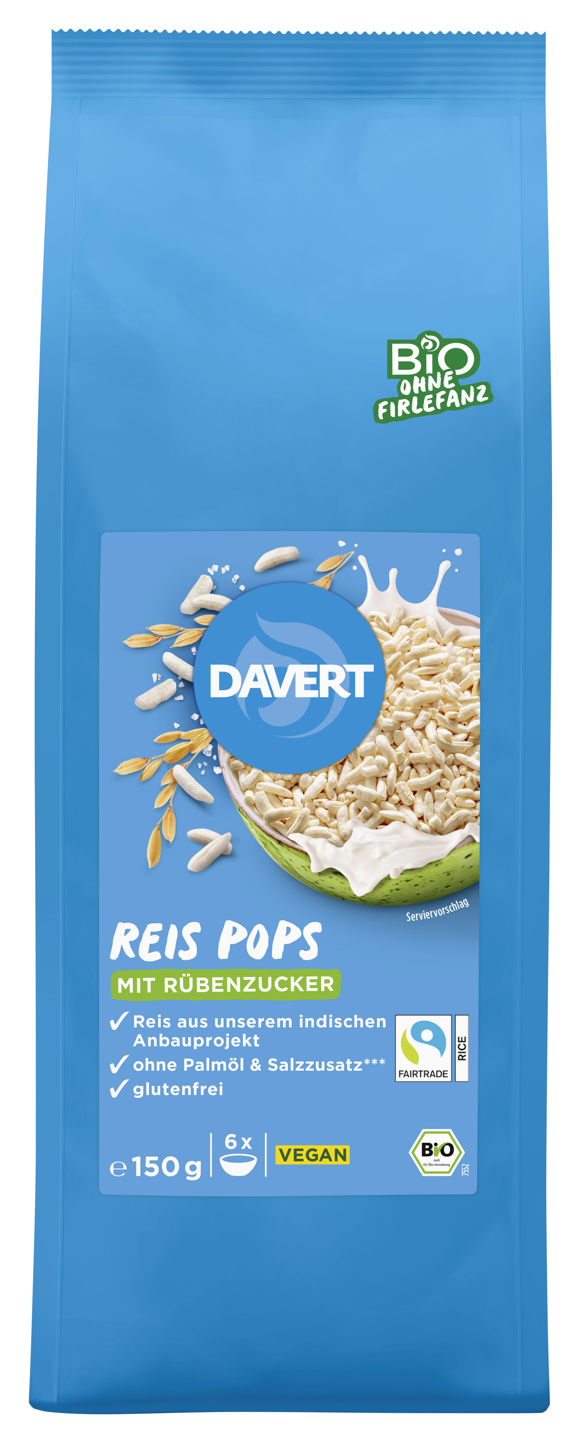 Reis Pops mit Rübenzucker glutenfrei Fairtrade 150g | ALLE PRODUKTE ...