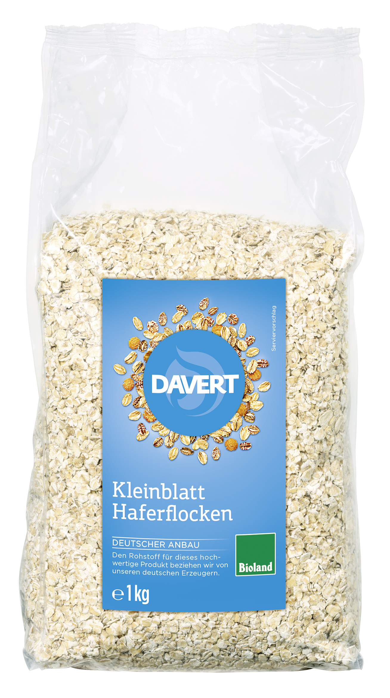 Kleinblatt Haferflocken Bioland 1kg | Midsona